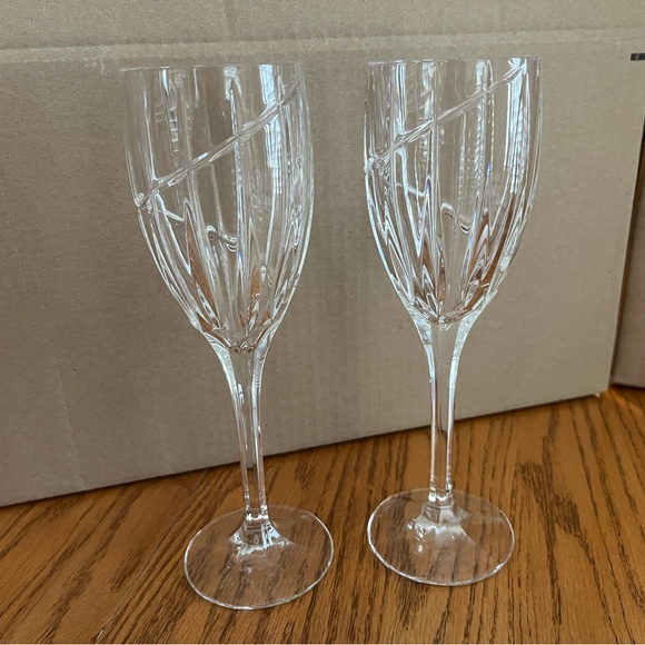 Mikasa | Dining | Vintage Mikasa Uptown Crystal Wine Glasses Set Of 2 ...